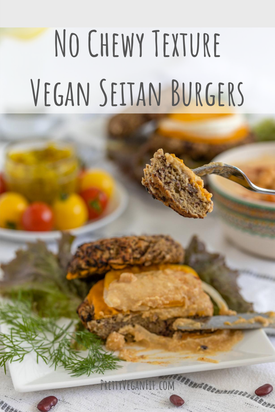 Delicious Homemade Vegan Seitan Burgers - No Rubbery Texture - Pretty ...